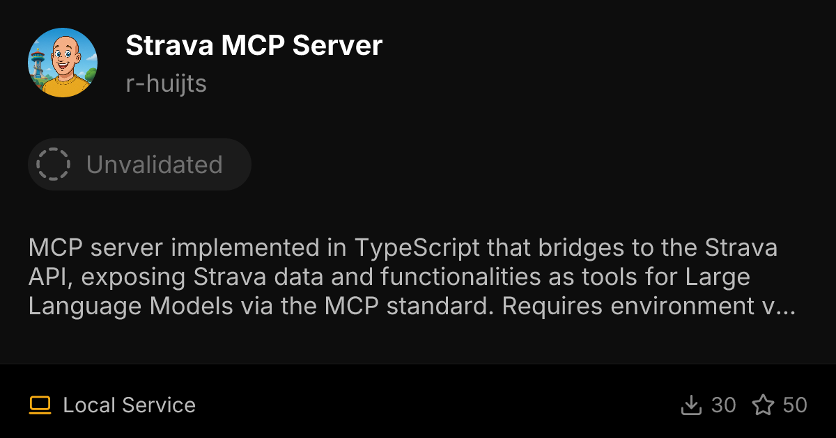 Servidor MCP de Strava | MCP Servers · LobeHub