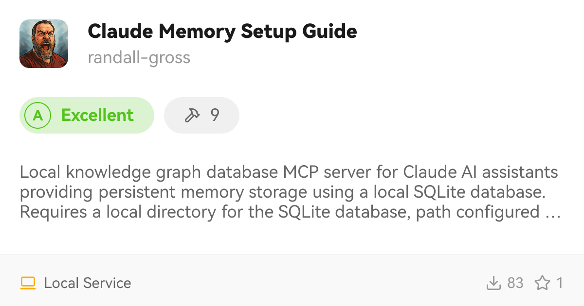 Claude Memory Setup Guide | MCP Servers · LobeHub