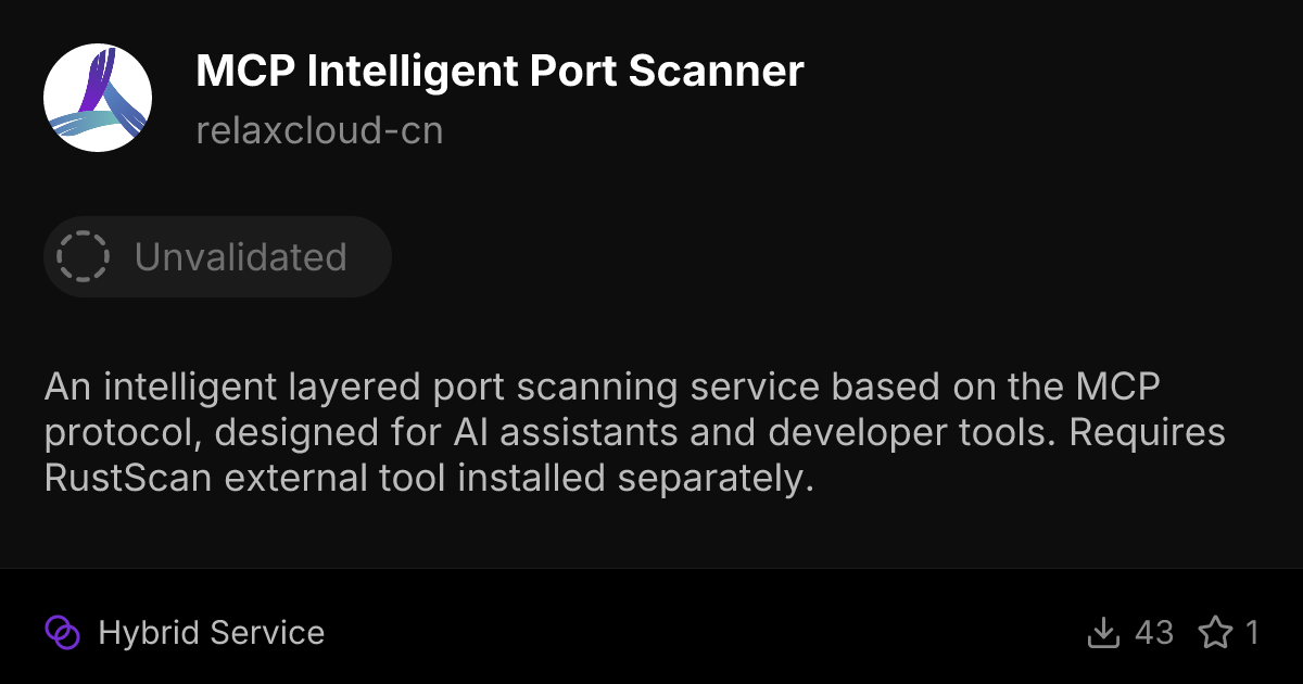 MCP Intelligent Port Scanner | MCP S... · LobeHub