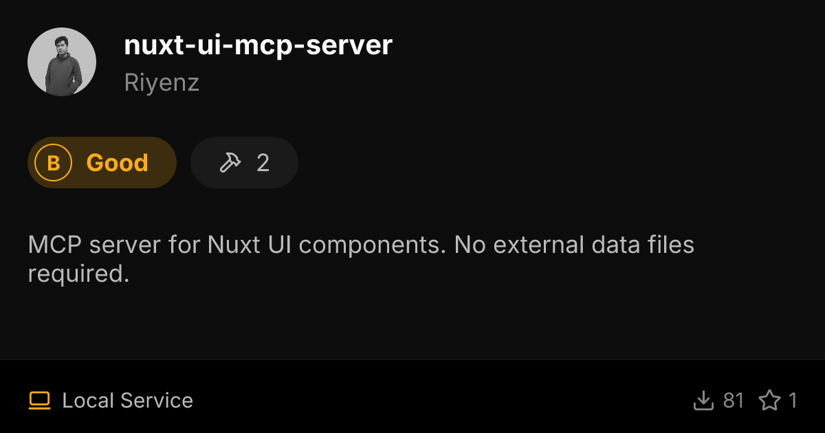 nuxt-ui-mcp-server | MCP Servers · LobeHub