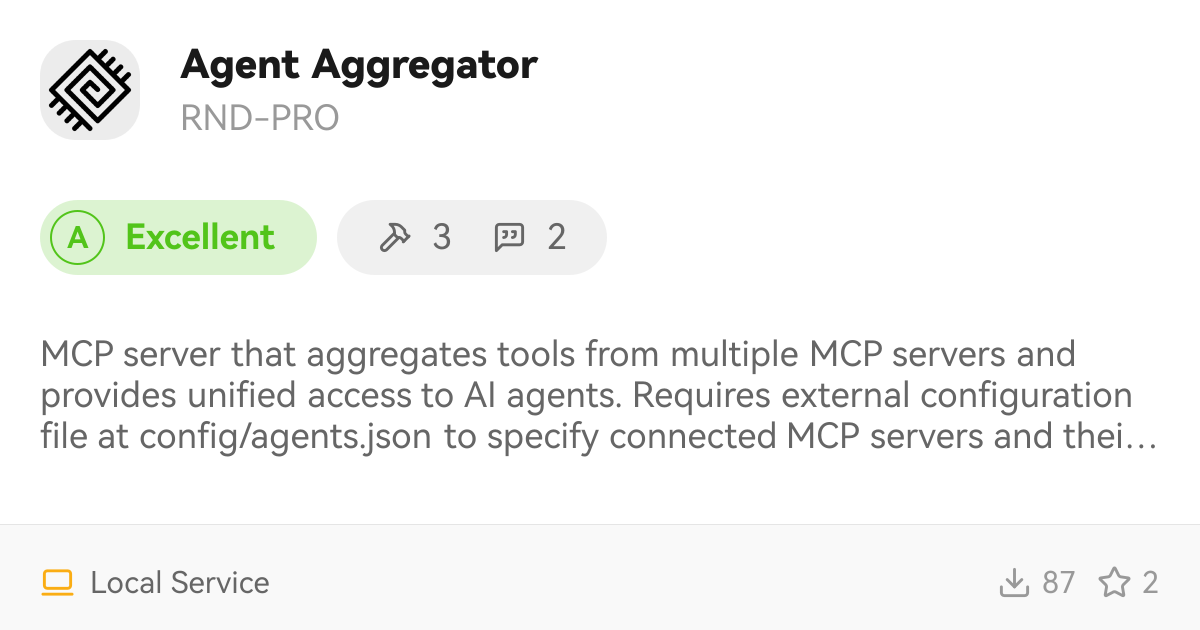 Agent Aggregator | MCP Servers · LobeHub