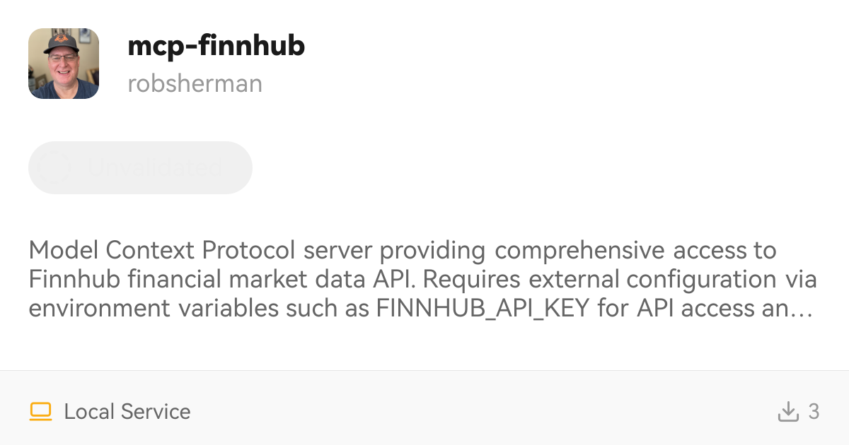 mcp-finnhub | MCP Servers · LobeHub