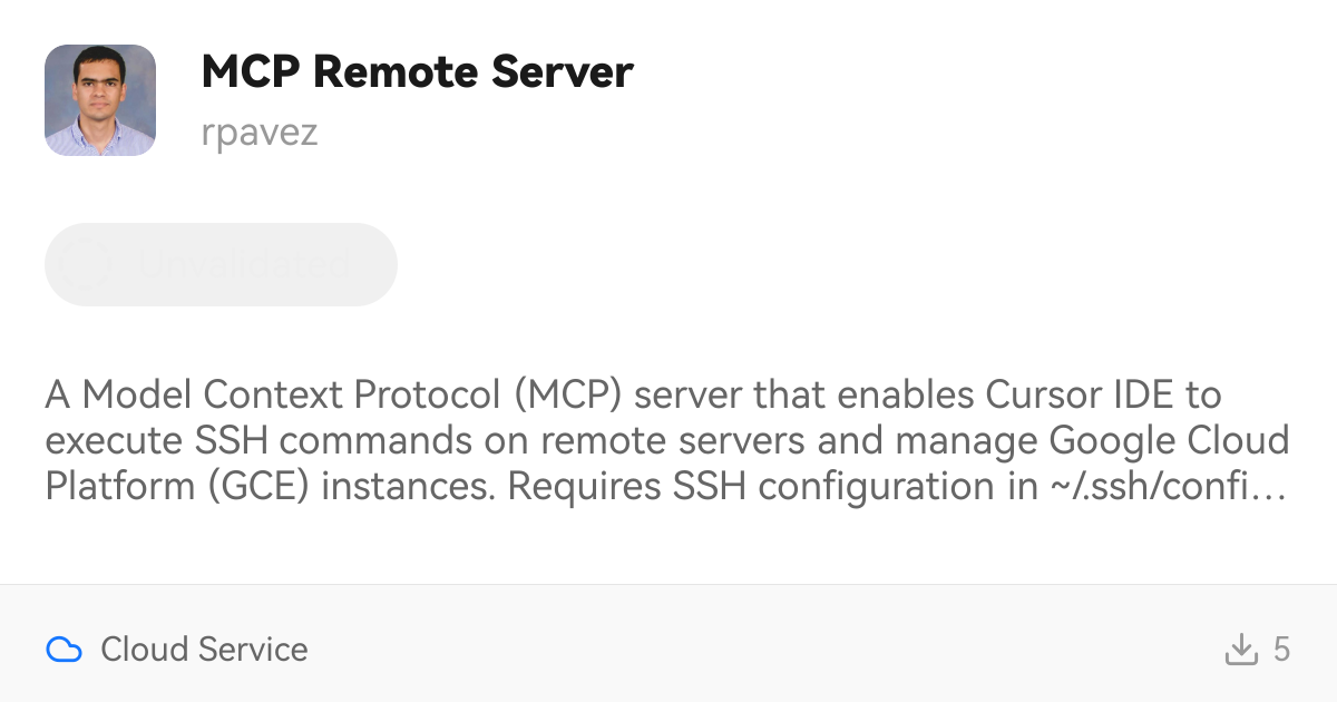 MCP Remote Server | MCP Servers · LobeHub