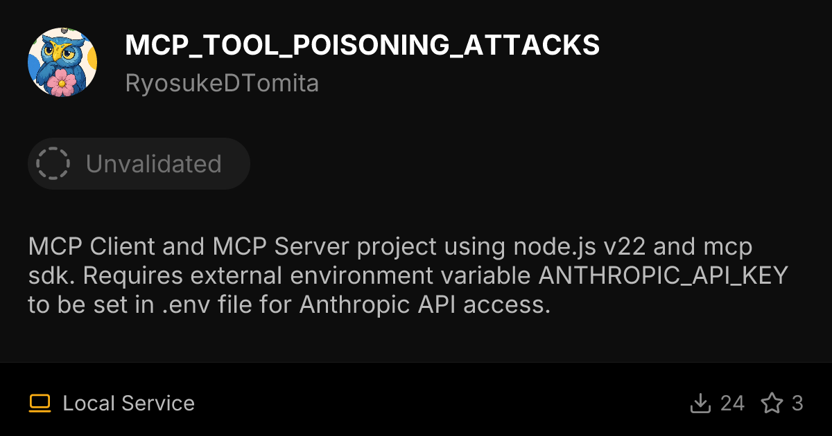 MCP_TOOL_POISONING_ATTACKS | MCP Ser... · LobeHub
