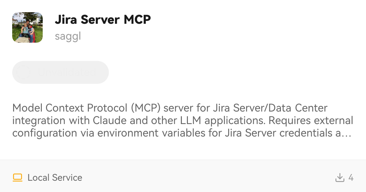 Jira Server MCP | MCP Servers · LobeHub