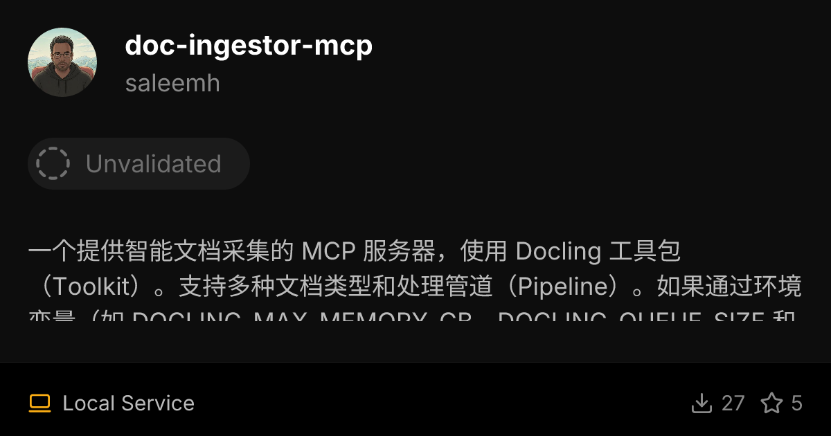 doc-ingestor-mcp | MCP Servers · LobeHub