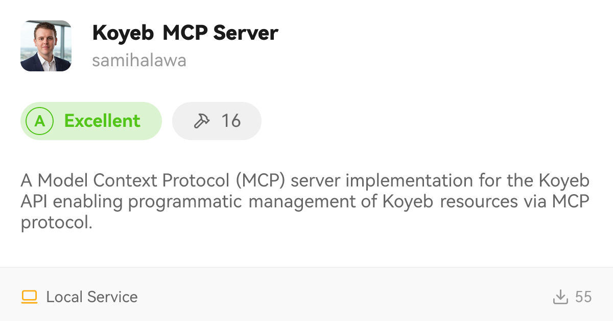 Koyeb MCP Server | MCP Servers · LobeHub