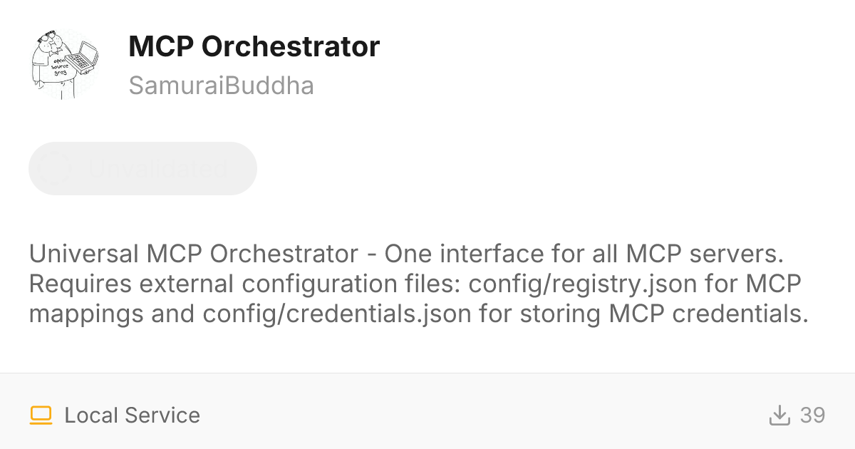 MCP Orchestrator | MCP Servers · LobeHub
