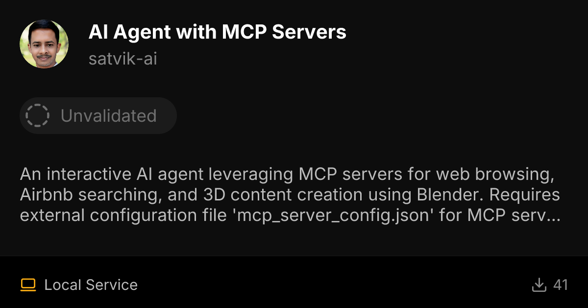 AI Agent with MCP Servers | MCP Servers · LobeHub