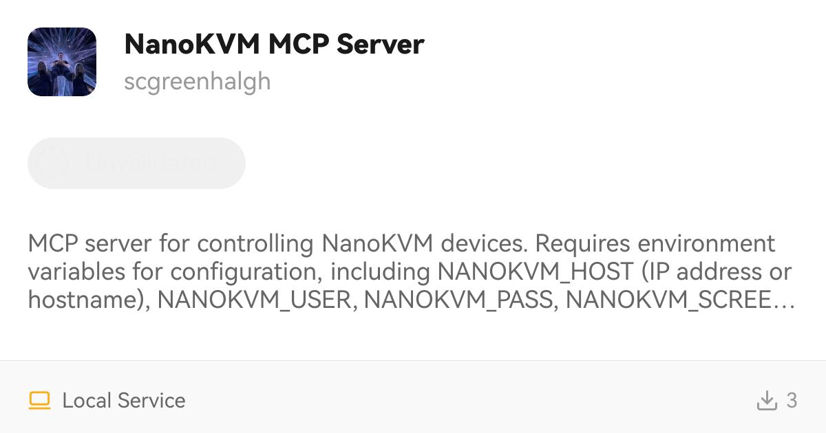 NanoKVM MCP Server | MCP Servers · LobeHub