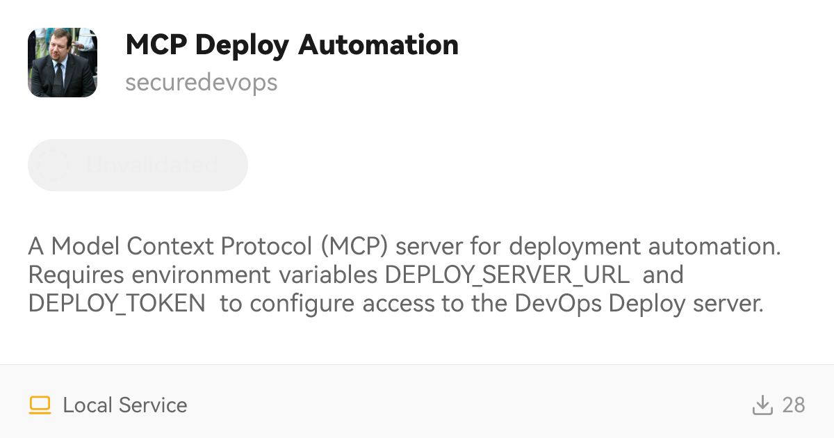 MCP Deploy Automation | MCP Servers · LobeHub