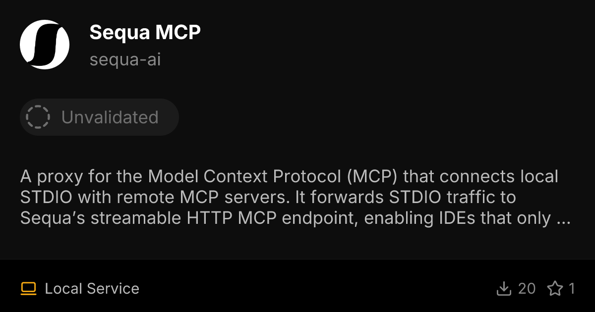 Sequa MCP | MCP Servers · LobeHub