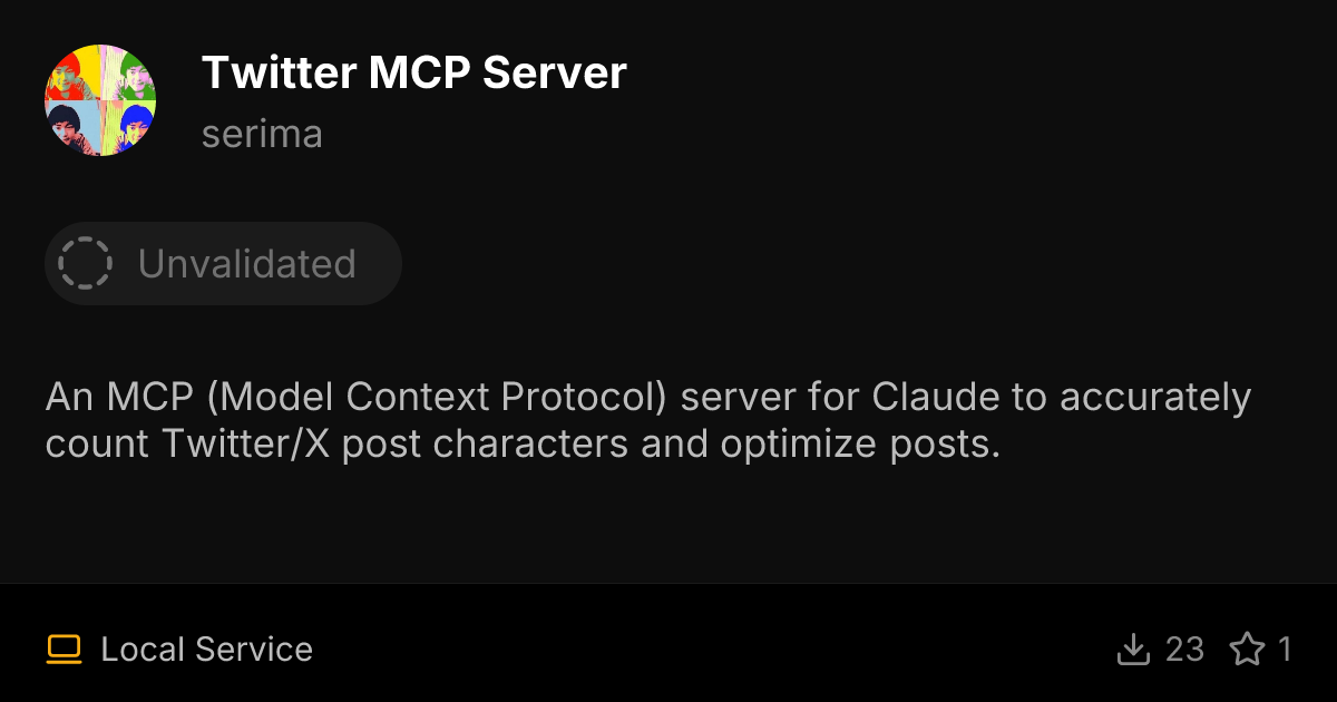 Twitter MCP Server | MCP Servers · LobeHub