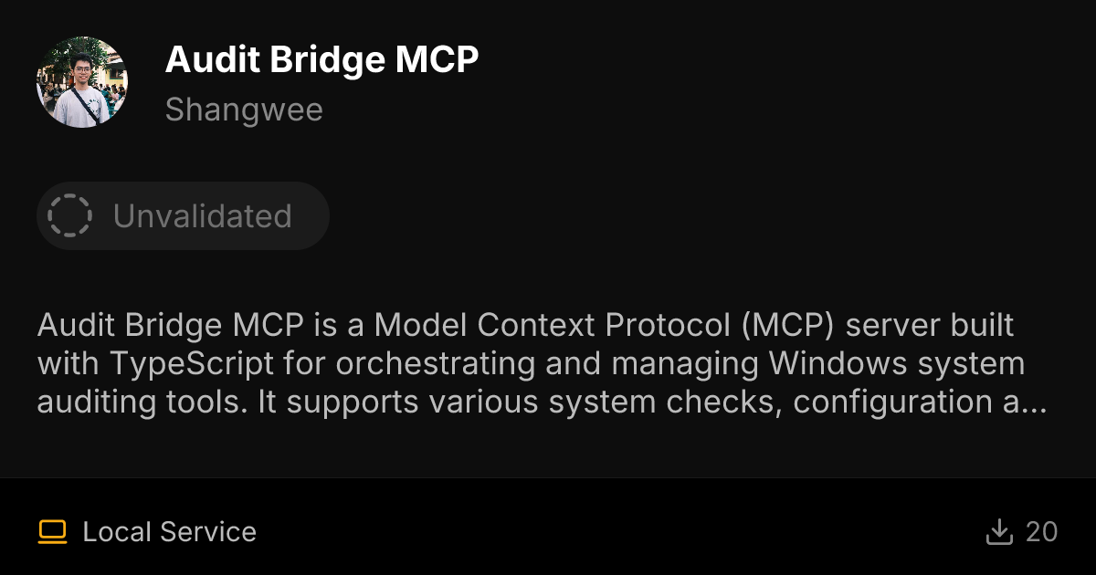 Audit Bridge MCP | MCP Servers · LobeHub