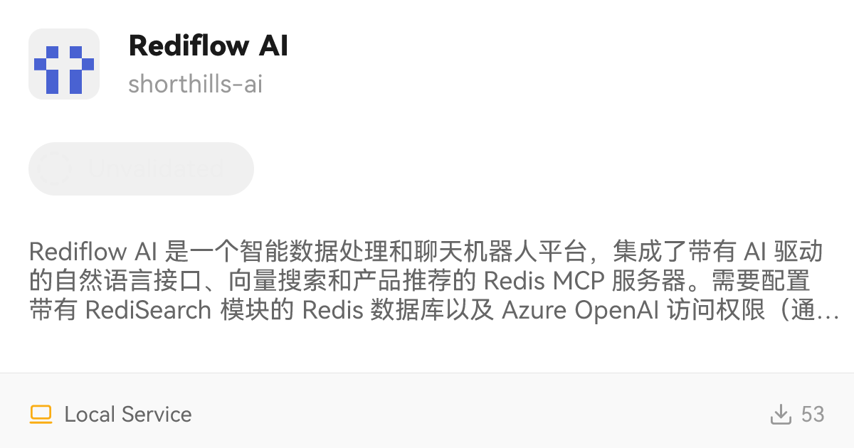 Rediflow AI | MCP Servers · LobeHub