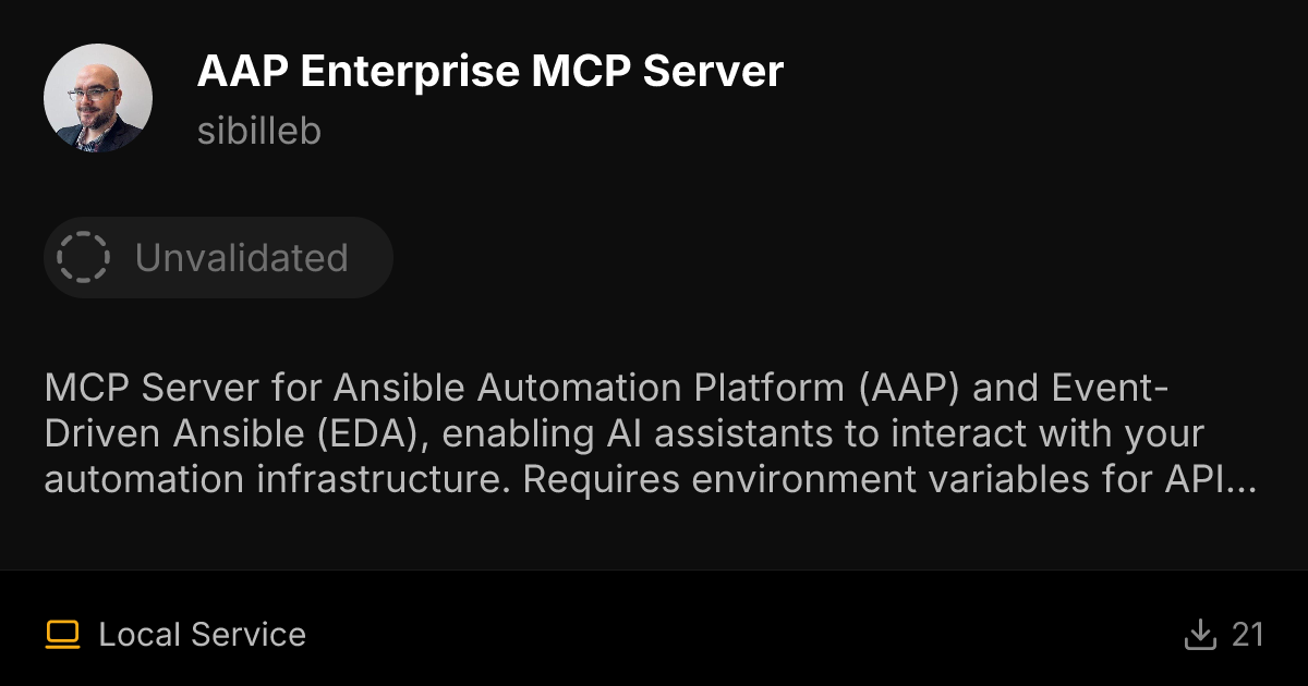 AAP Enterprise MCP Server | MCP Servers · LobeHub