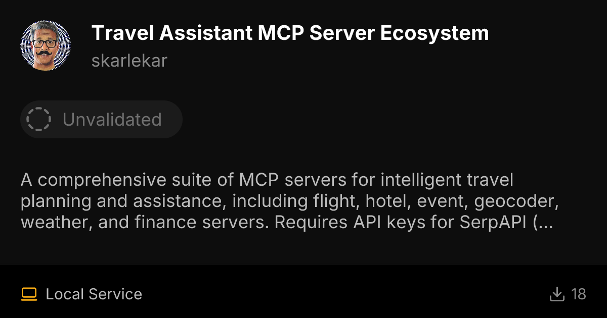 Travel Assistant MCP Server Ecosyste... · LobeHub