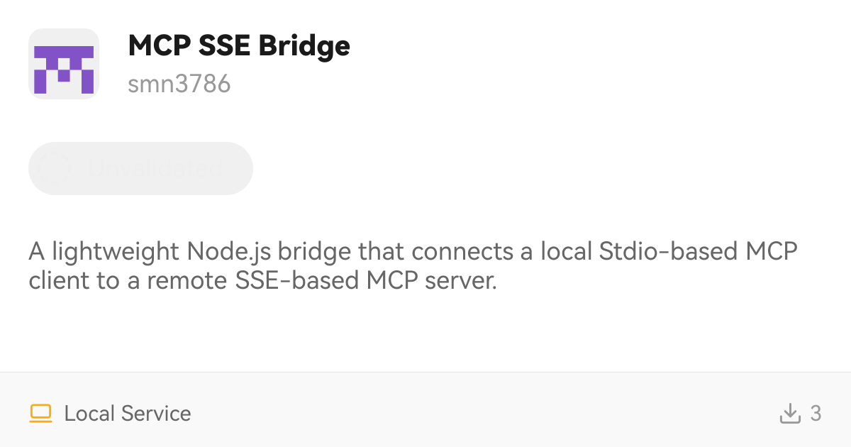 MCP SSE 桥接 | MCP Servers · LobeHub