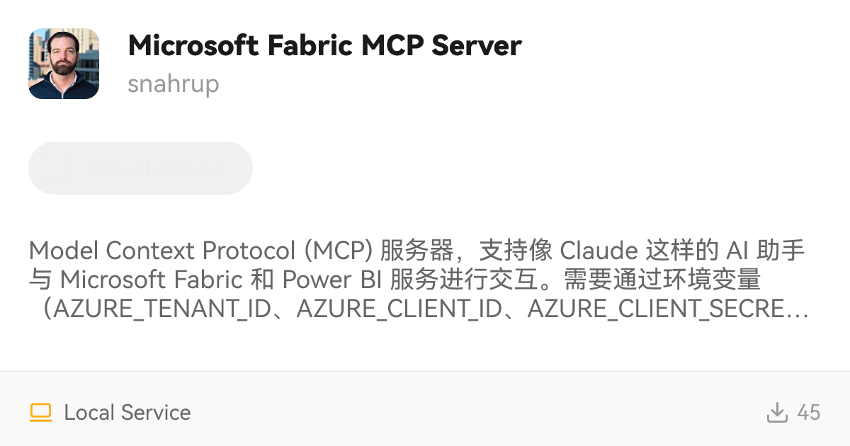 Microsoft Fabric MCP Server | MCP Se... · LobeHub
