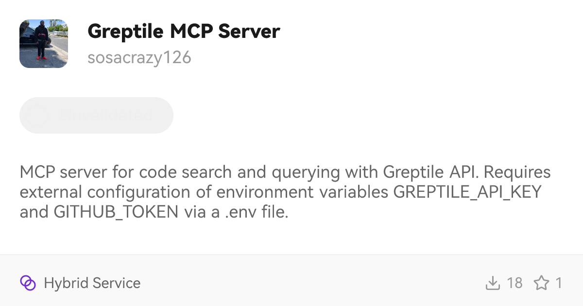 Greptile MCP 서버 | MCP Servers · LobeHub