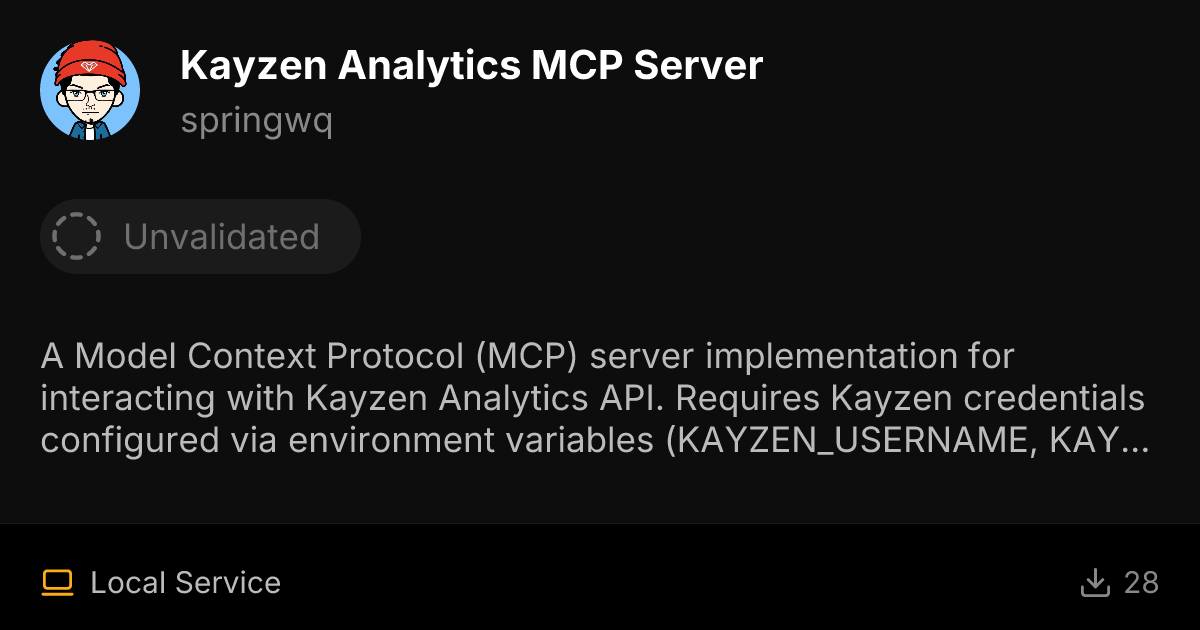 Kayzen Analytics MCP 서버 | MCP Servers · LobeHub