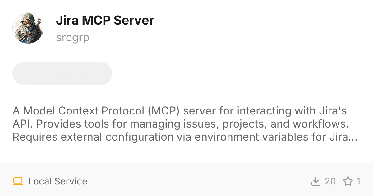 Servidor MCP de Jira | MCP Servers · LobeHub