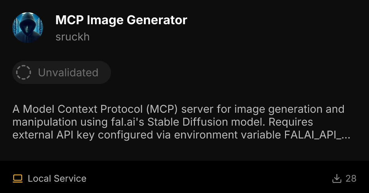 MCP Image Generator | MCP Servers · LobeHub