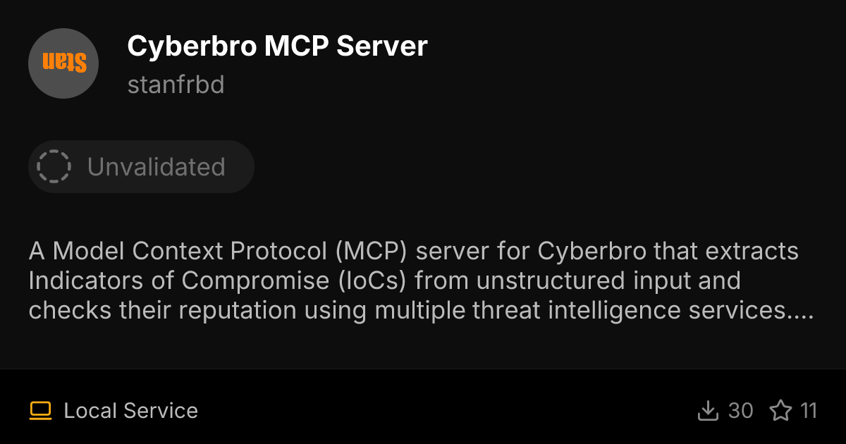 Cyberbro MCP Server | MCP Servers · LobeHub