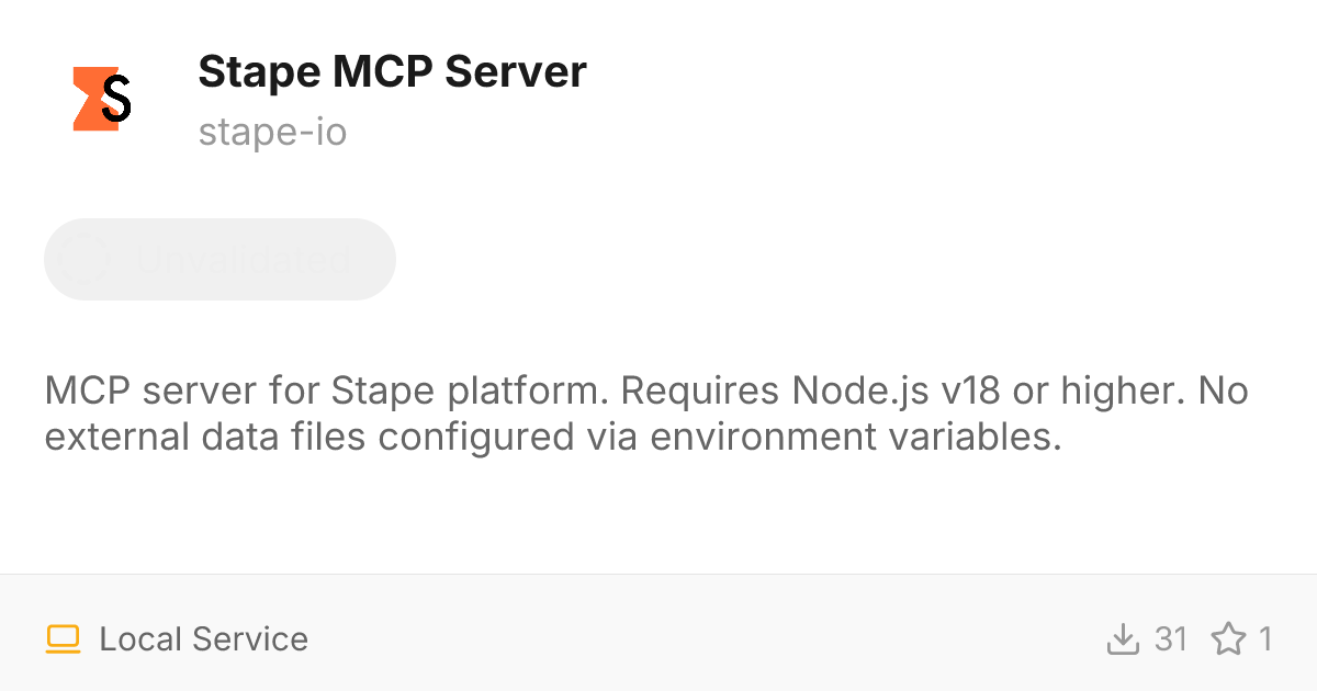 Stape MCP Server | MCP Servers · LobeHub