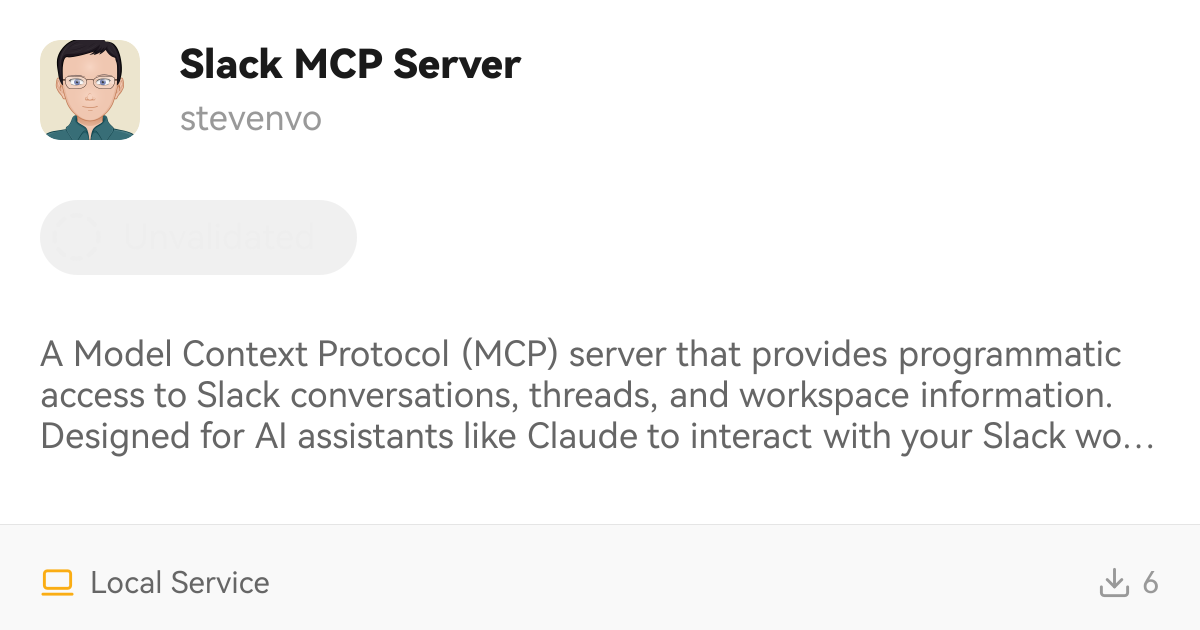 Slack MCP Server | MCP Servers · LobeHub