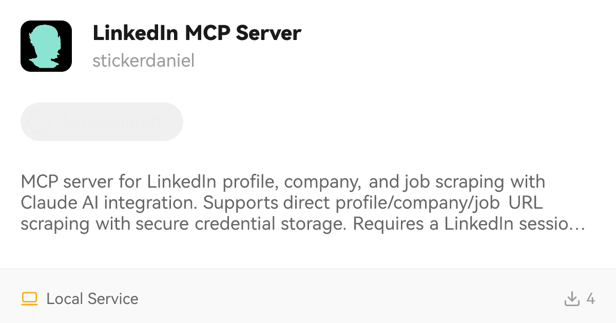 LinkedIn MCP Server | MCP Servers · LobeHub