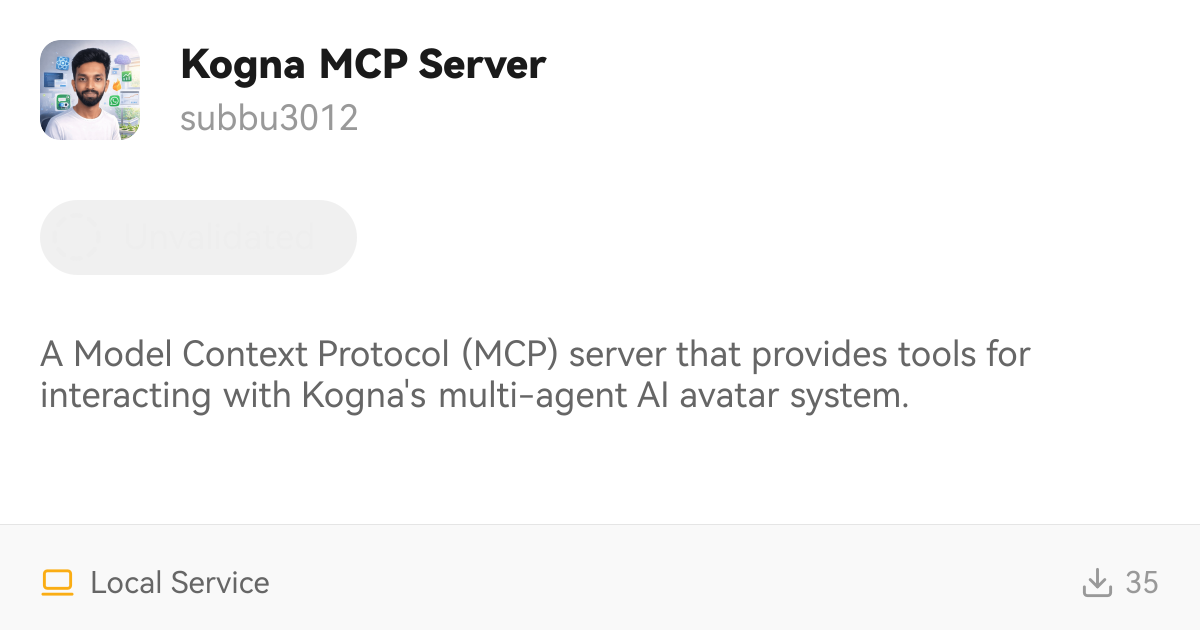 Kogna MCP Server | MCP Servers · LobeHub