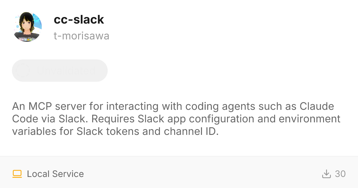 cc-slack | MCP Servers · LobeHub