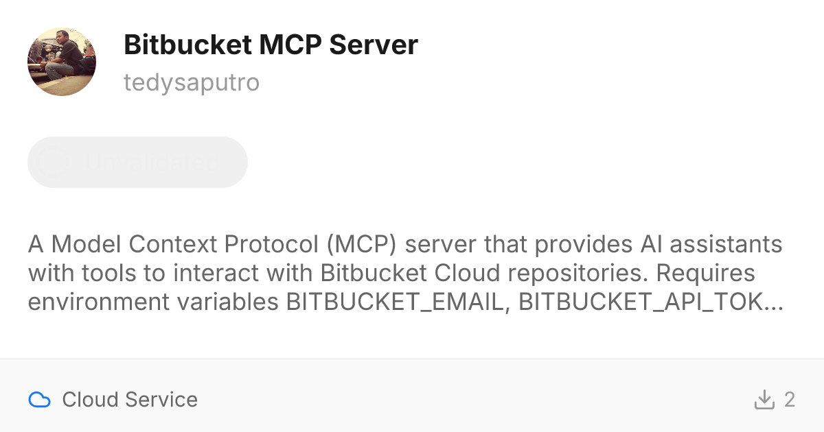 Bitbucket MCP Server | MCP Servers · LobeHub