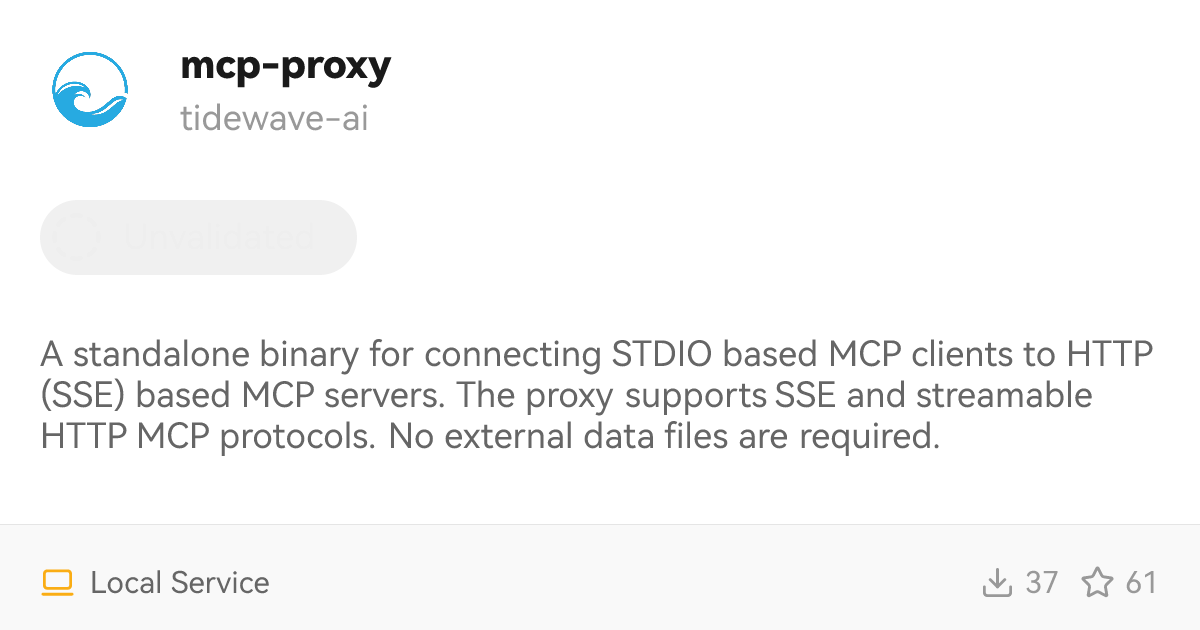 mcp-proxy | MCP Servers · LobeHub