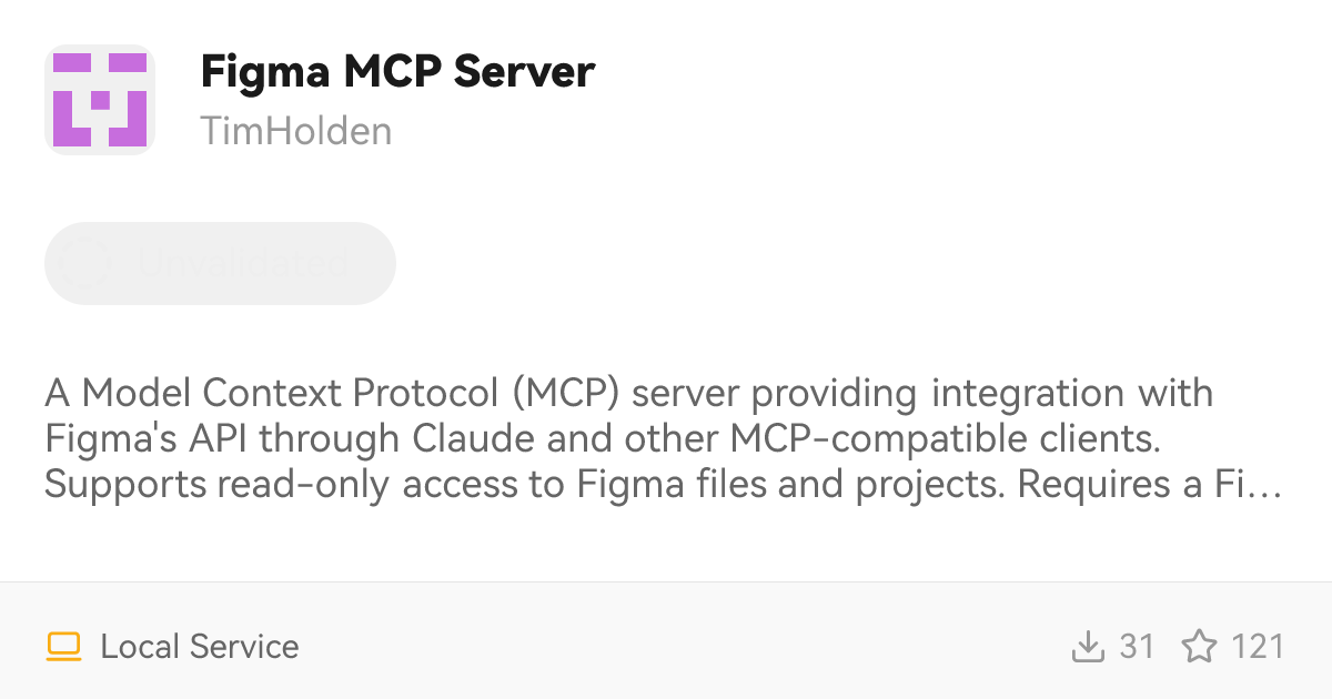 Figma MCP Server | MCP Servers · LobeHub