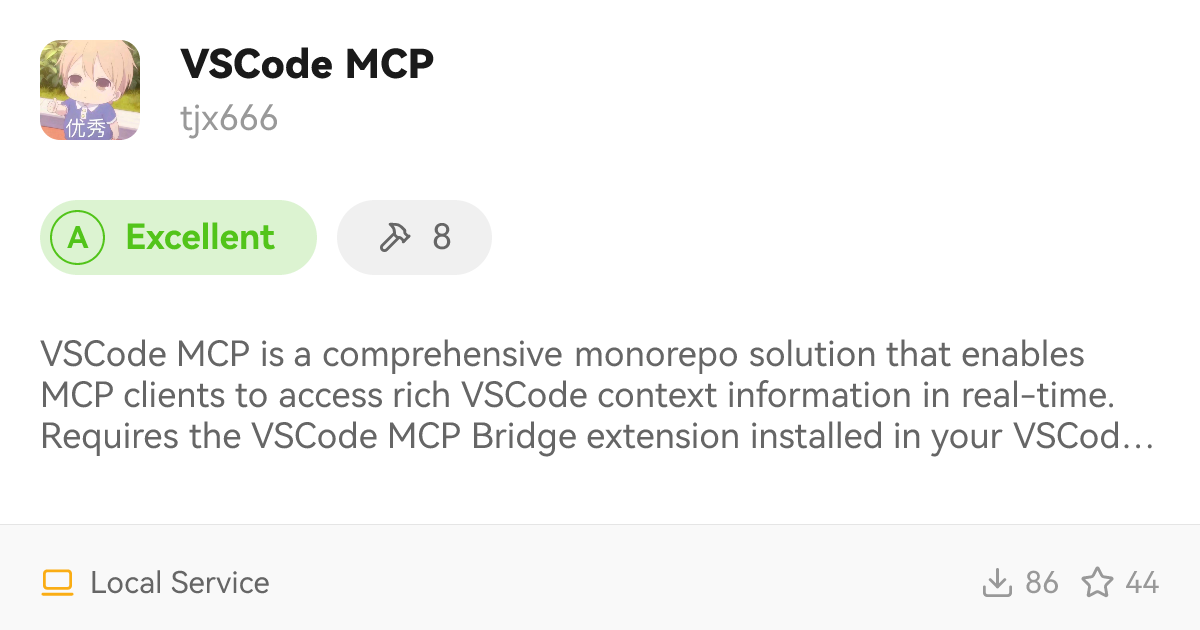VSCode MCP | MCP Servers · LobeHub