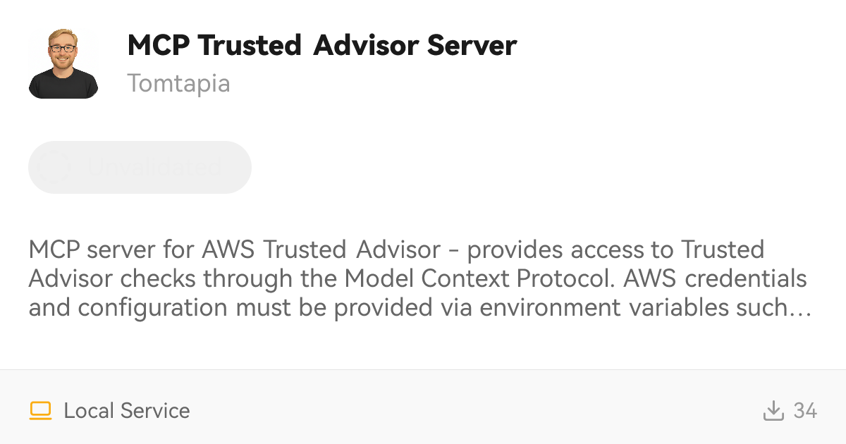 MCP Trusted Advisor Server | MCP Ser... · LobeHub