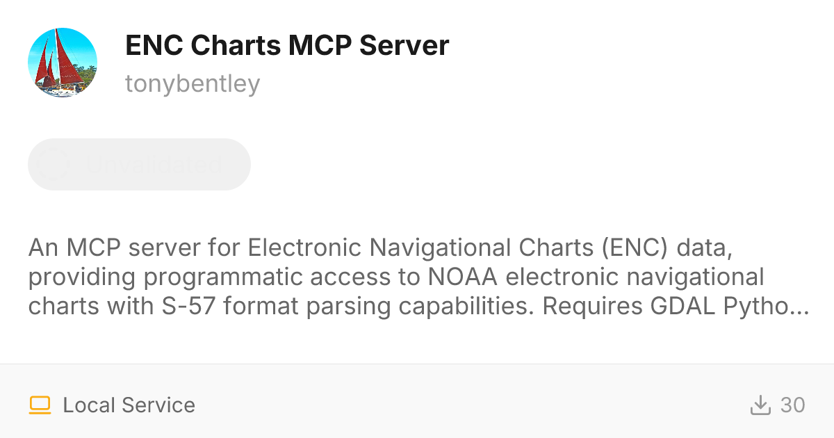 ENC Charts MCP Server | MCP Servers · LobeHub