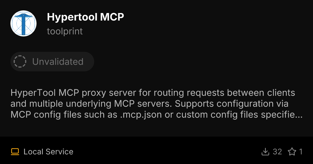Hypertool MCP | MCP Servers · LobeHub
