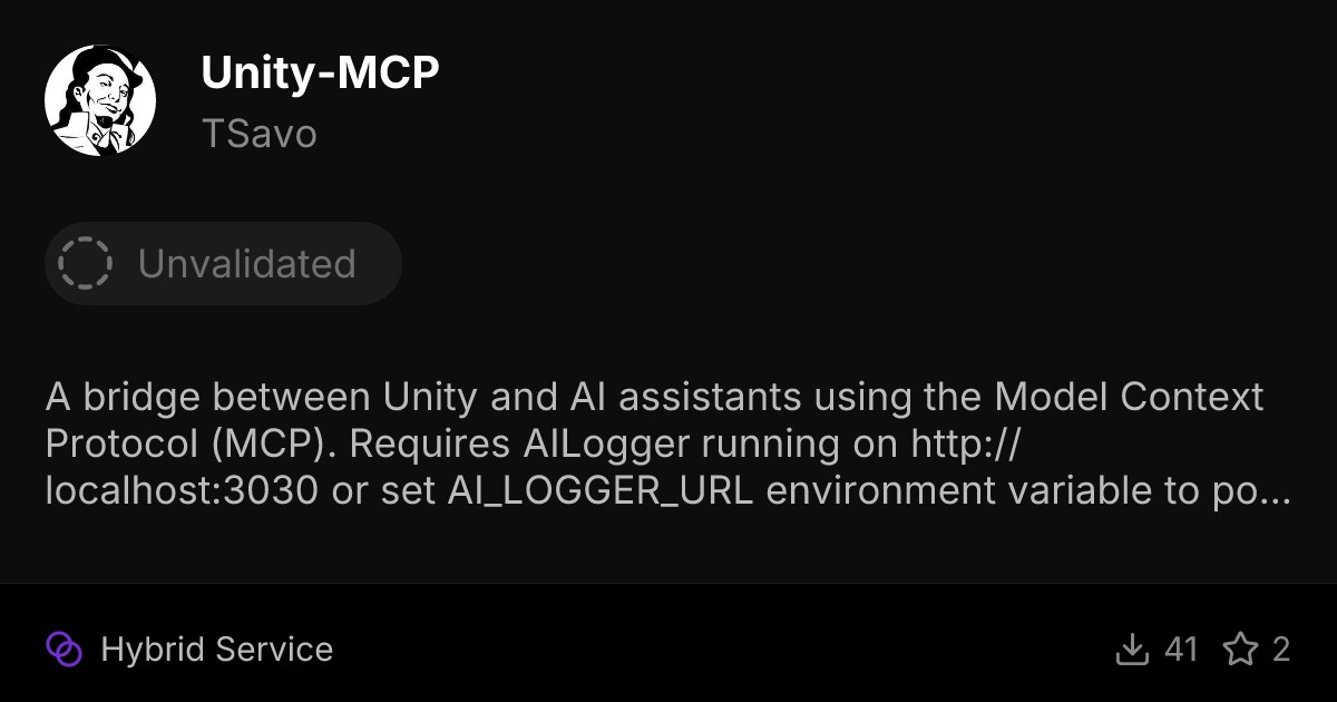 Unity-MCP | MCP Servers · LobeHub