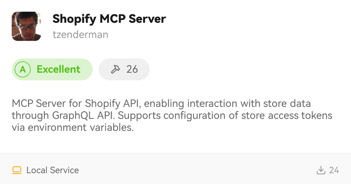 Shopify MCP Server | MCP Servers · LobeHub