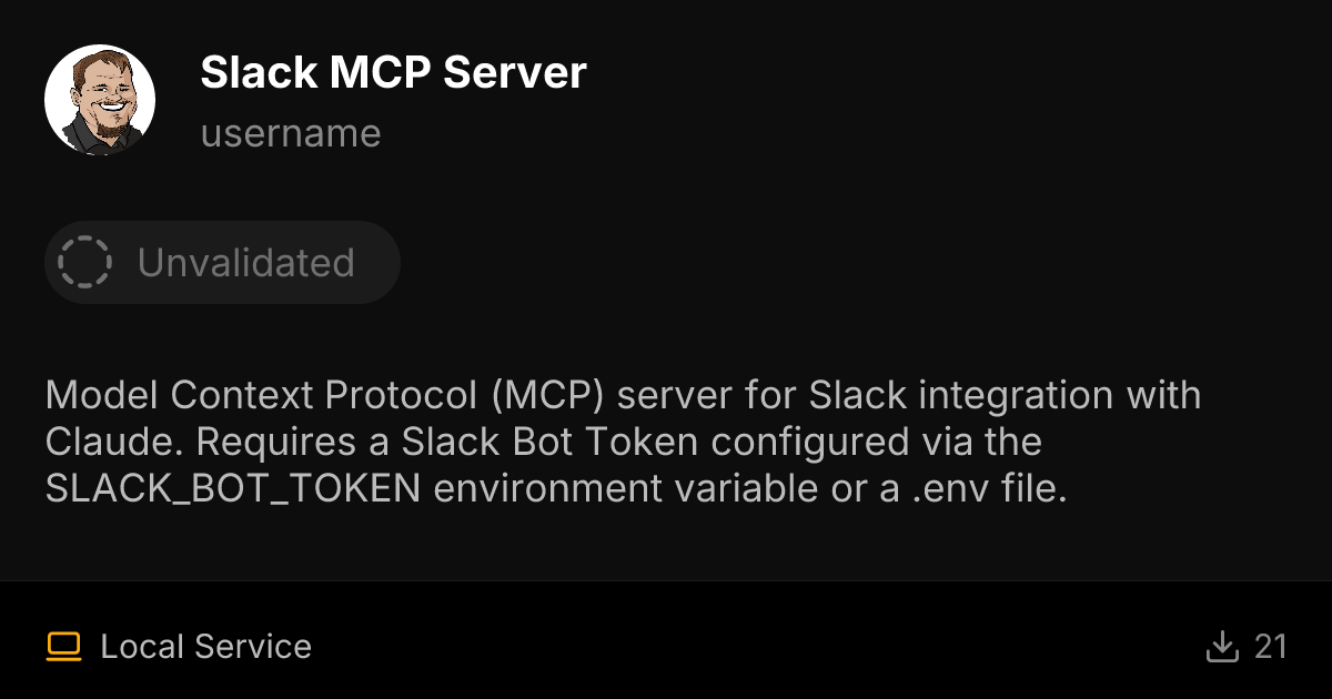 Slack MCP Server | MCP Servers · LobeHub