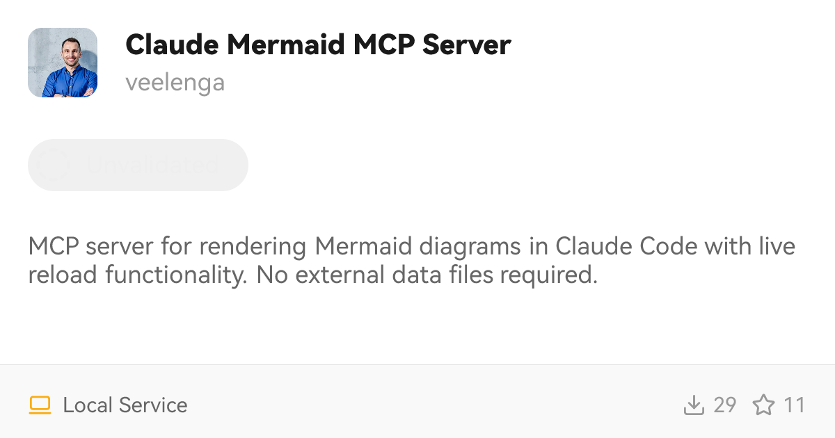 Claude Mermaid MCP Server | MCP Servers · LobeHub