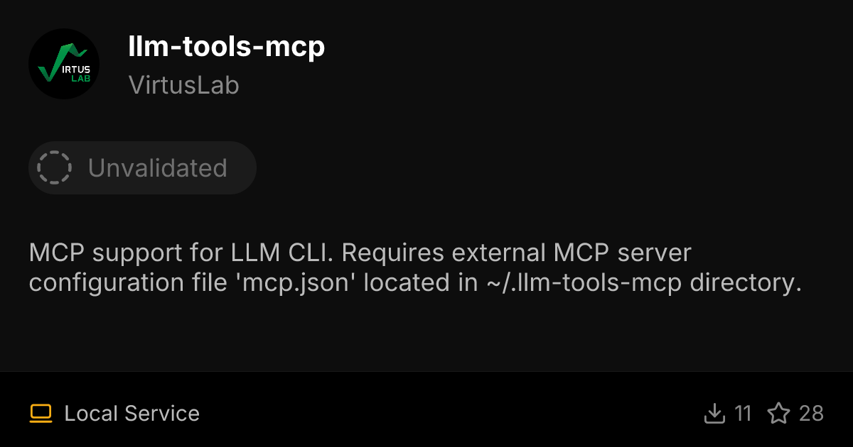 llm-tools-mcp | MCP Servers · LobeHub