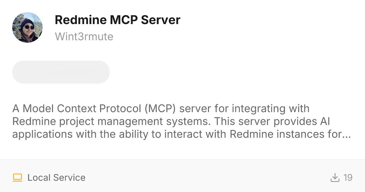Redmine MCP Server | MCP Servers · LobeHub