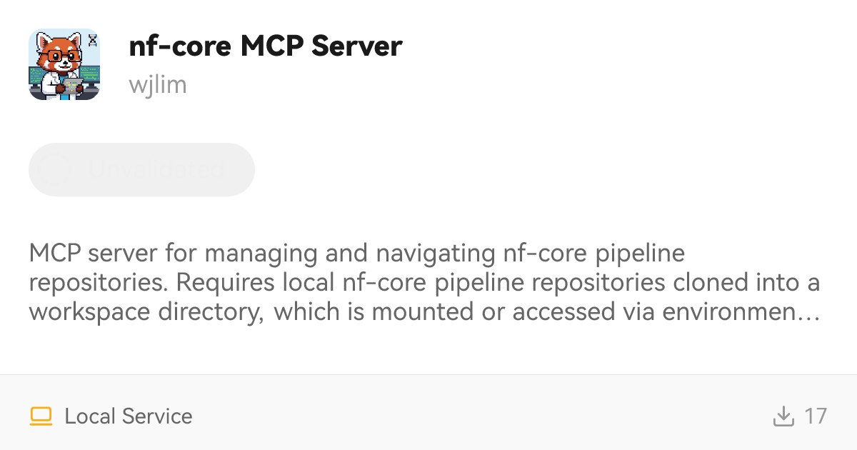 nf-core MCP Server | MCP Servers · LobeHub