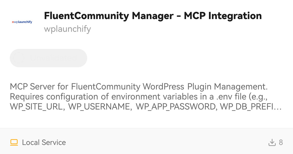 FluentCommunity Manager - MCP Integr... · LobeHub