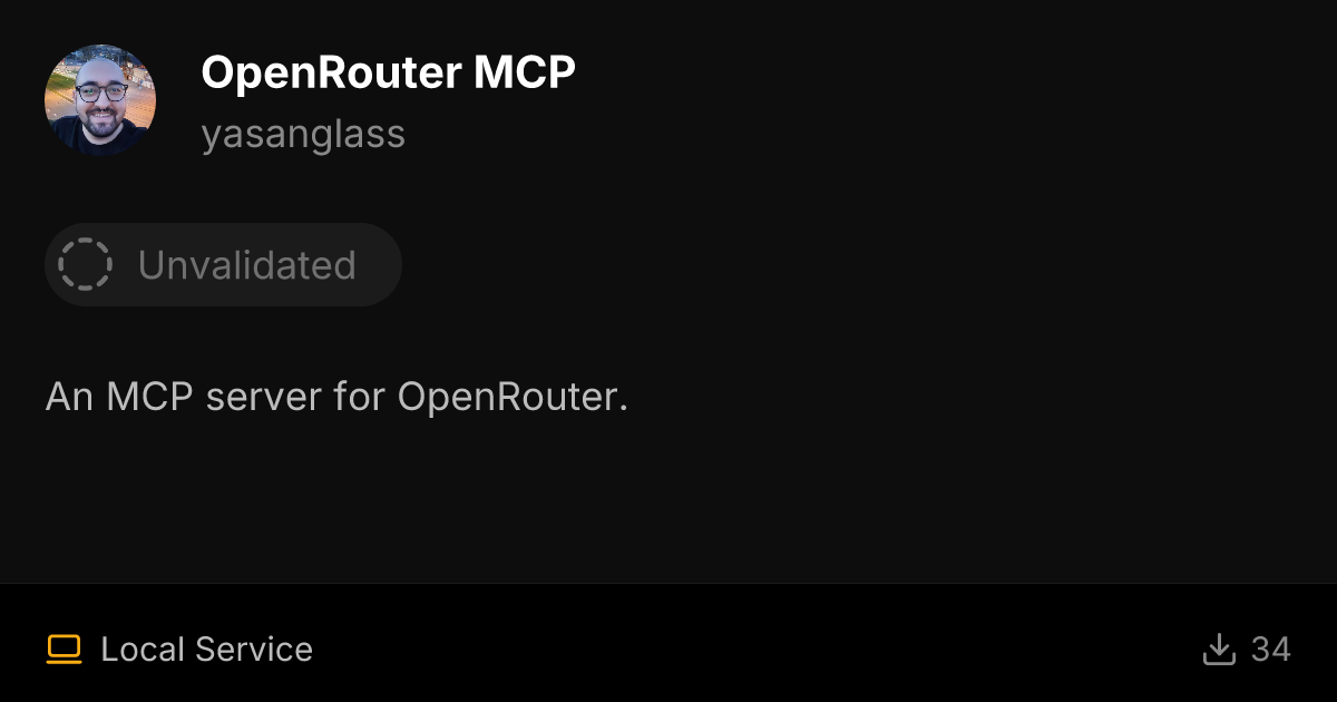 OpenRouter MCP | MCP Servers · LobeHub