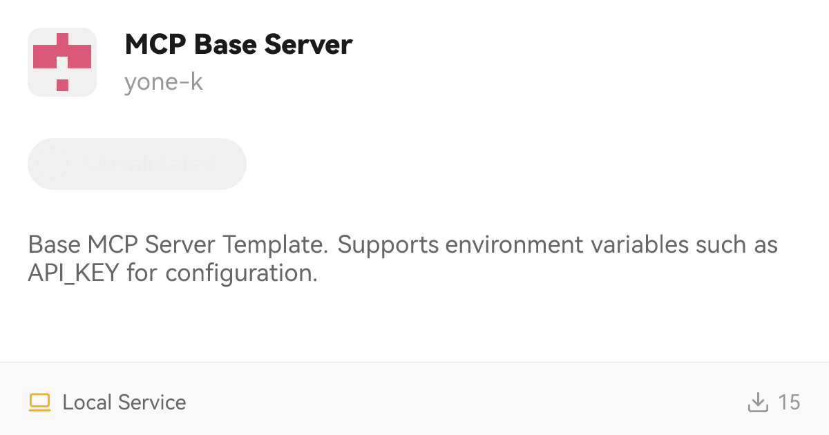 MCP Base Server | MCP Servers · LobeHub